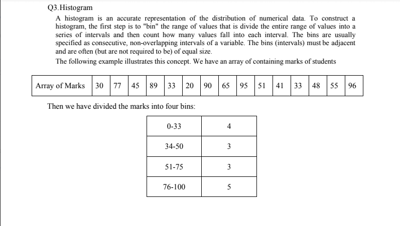Solved Q3.Histogram A histogram is an accurate | Chegg.com Solved Q3.Histogram A histogram is an accurate | Chegg.com