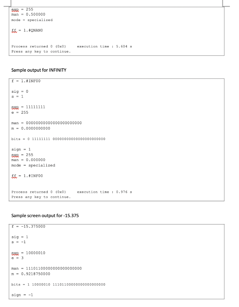 Solved L CIS 2107 Lab 6 - Float Stuff The purpose of this | Chegg.com