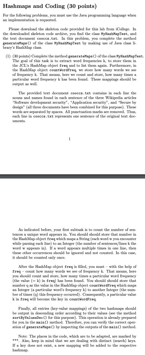 Solved import java.io.*; import java.util.*; public class | Chegg.com