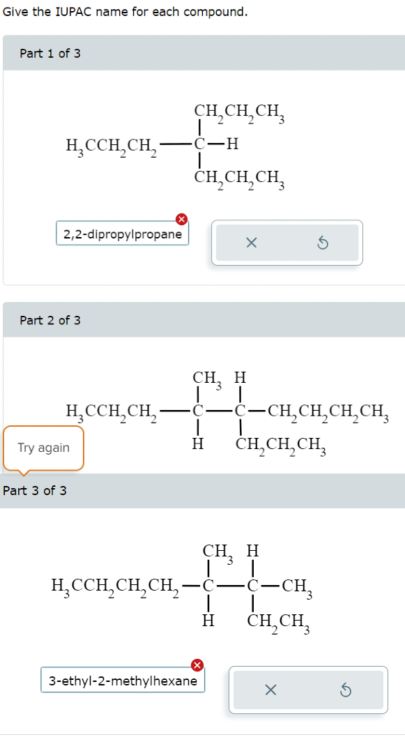 Solved Give the IUPAC name for each compound | Chegg.com