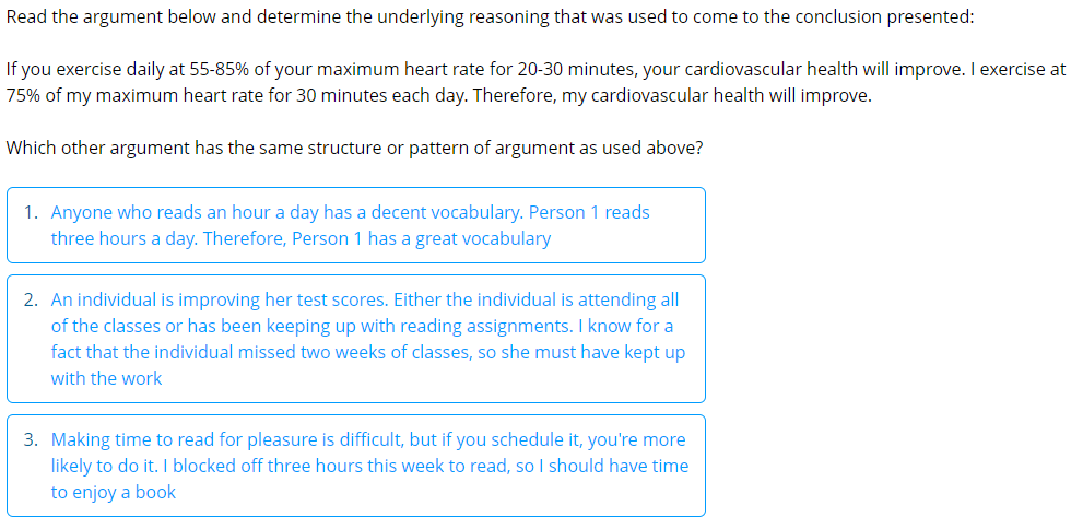 Solved Read the argument below and determine the underlying | Chegg.com