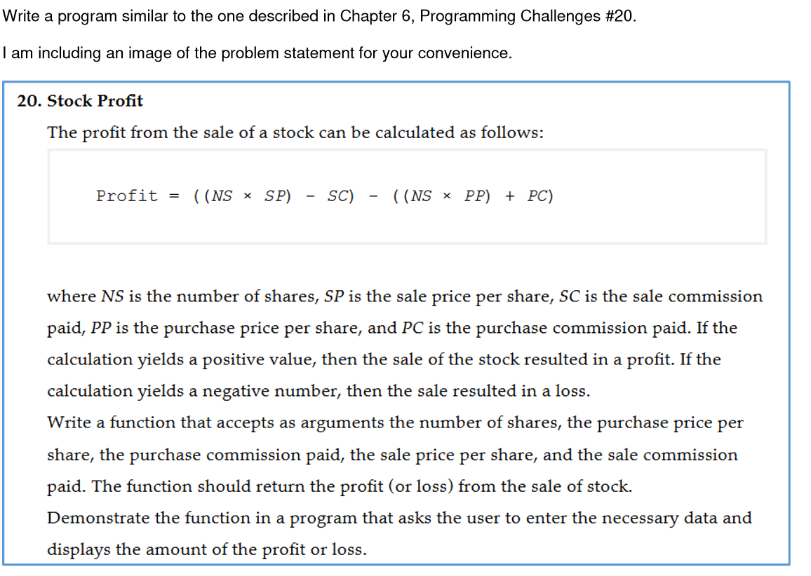 Solved Write a program similar to the one described in | Chegg.com