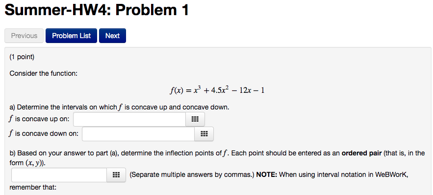 Solved Summer-HW4: Problem 1 Previous Problem List Next (1 | Chegg.com