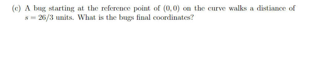 Solved 9. Consider the curve with reference point described | Chegg.com