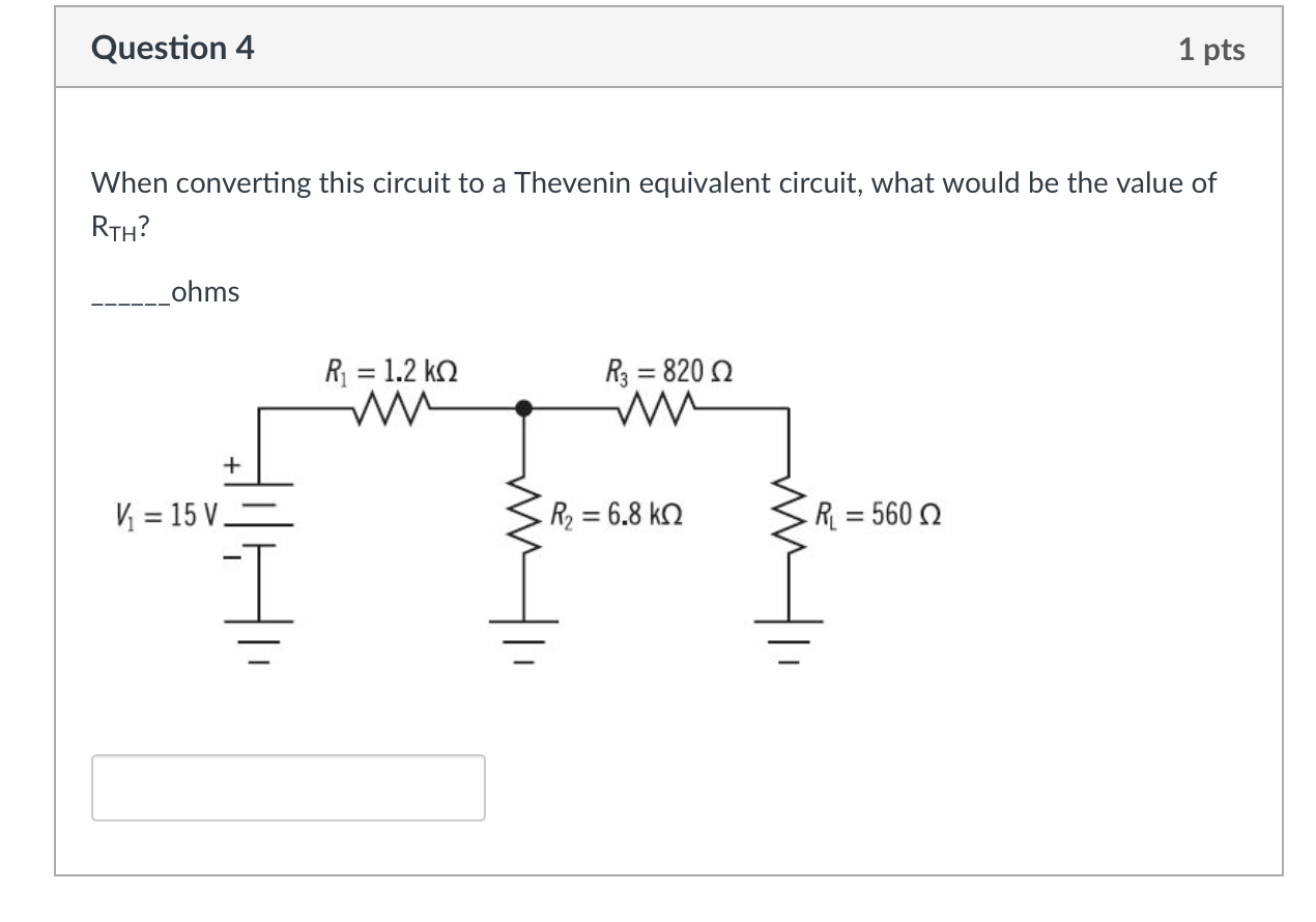 Solved When converting this circuit to a Thevenin equivalent | Chegg.com