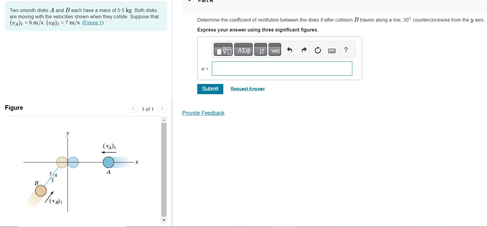 Solved Two smooth disks A and B ﻿each have a mass | Chegg.com