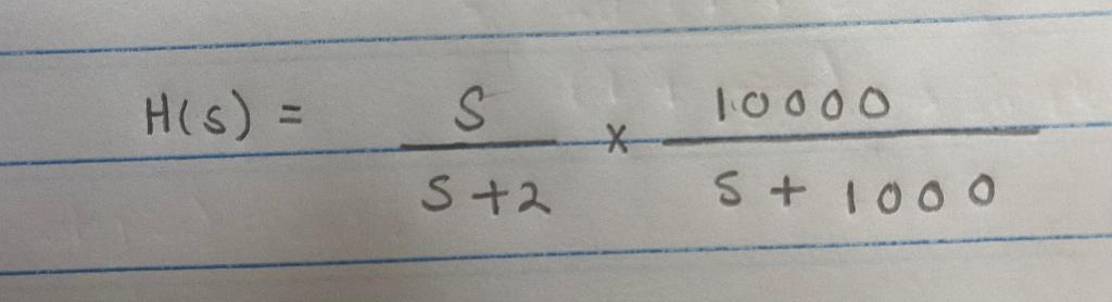 Solved H(s)=S+2S×s+100010000Using the 3-cycle semi-log | Chegg.com