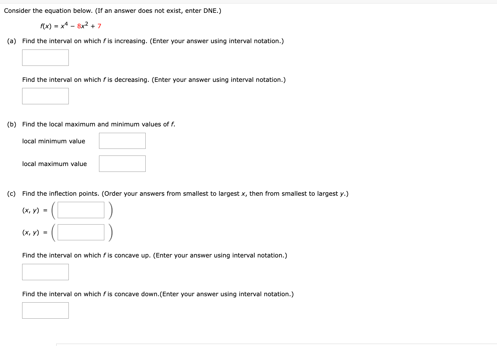 Solved Consider the equation below. (If an answer does not | Chegg.com