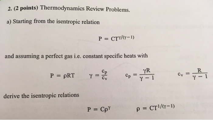 Solved 2. (2 points) Thermodynamics Review Problems. a) | Chegg.com Solved 2. (2 points) Thermodynamics Review Problems. a) | Chegg.com