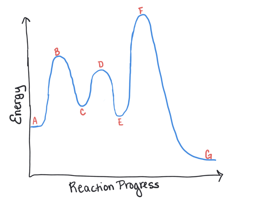 Solved Use the energy diagram pictured below to answer | Chegg.com