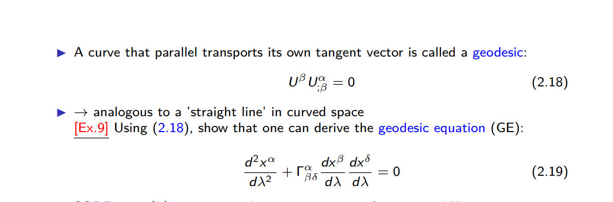 Solved A curve that parallel transports its own tangent | Chegg.com