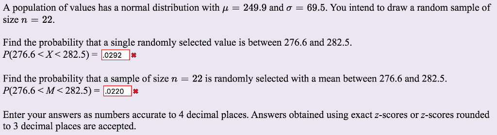 Solved A population of values has a normal distribution with | Chegg.com
