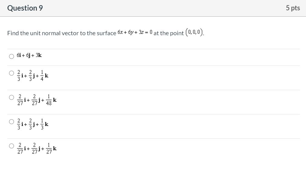 Solved Find the unit normal vector to the surface at the | Chegg.com