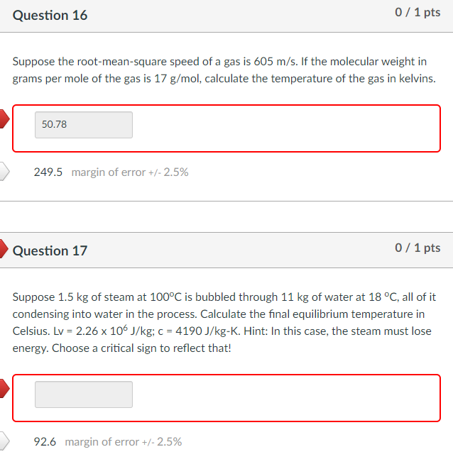 Solved 16. Suppose the root-mean-square speed of a gas is | Chegg.com
