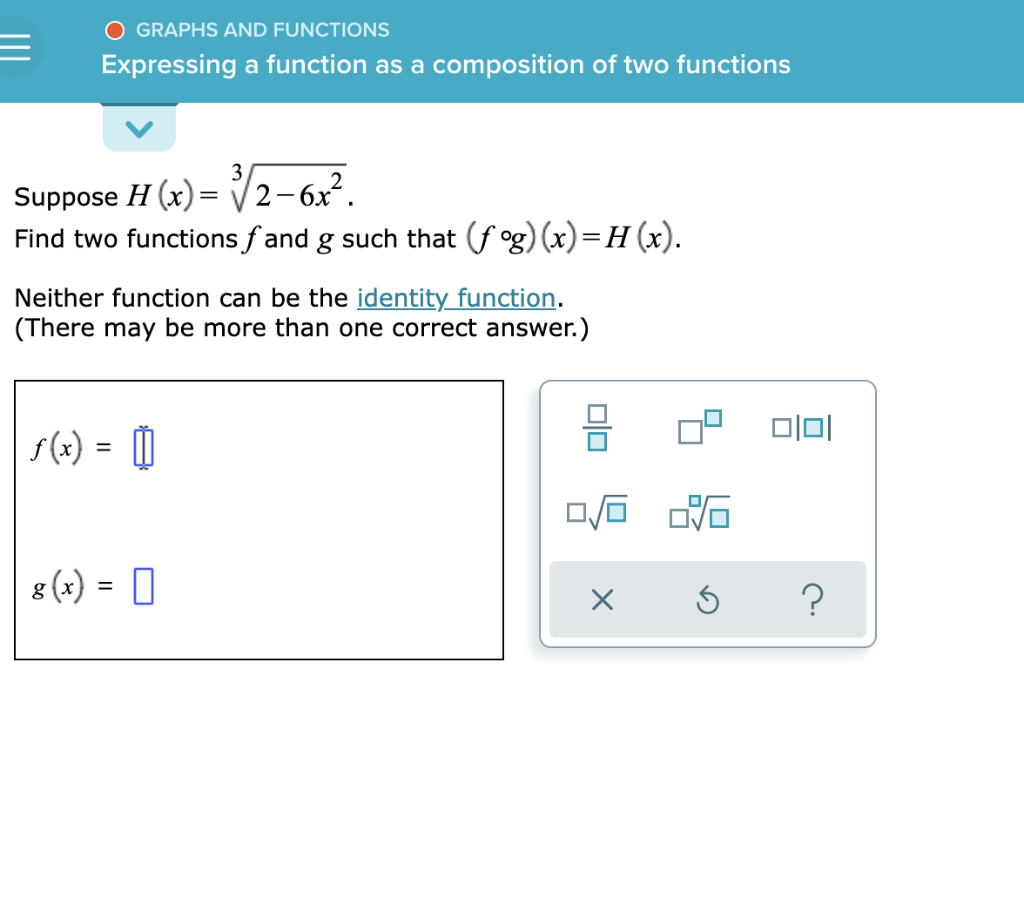 Solved O GRAPHS AND FUNCTIONS E Expressing a function as a | Chegg.com