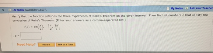 Solved Verify that the function satisfies the three | Chegg.com