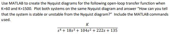 Solved please show the MATLAB code, Resulting Graphs, and | Chegg.com
