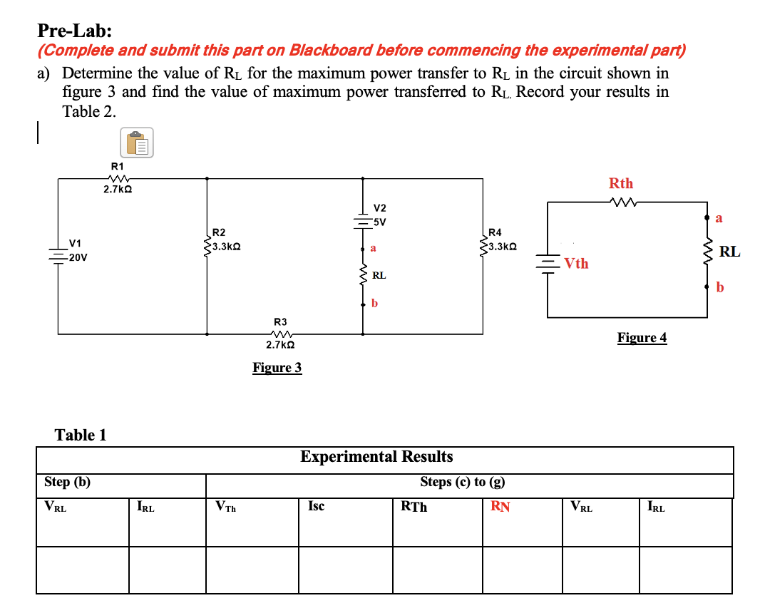 Solved Pre-Lab: (Complete and submit this part on Blackboard | Chegg.com
