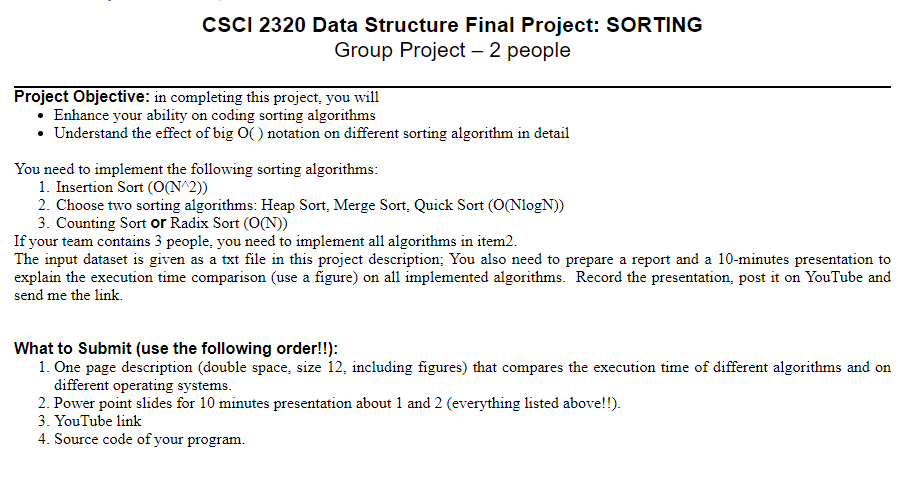 Solved Project Objective: in completing this project, you | Chegg.com