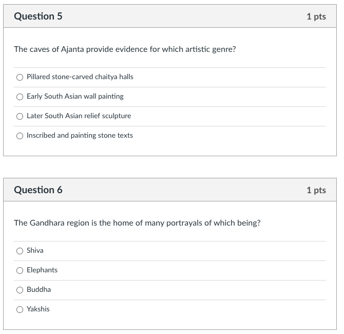 Solved Question 2 1 pts A yakshi is the personification of | Chegg.com