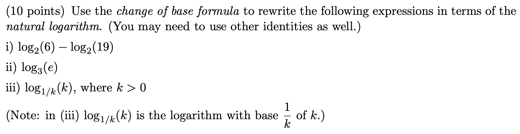 Solved (15 points) Consider the following expression, | Chegg.com