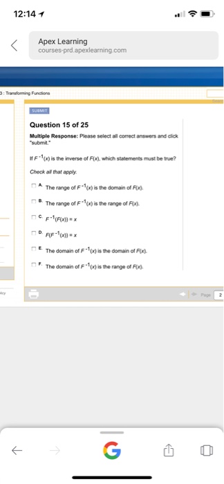 Solved 1214 Apex Learning Courses 5613
