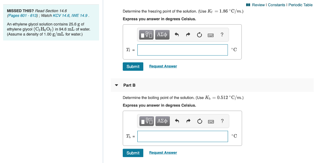 Solved A Review | Constants Periodic Table MISSED THIS? Read | Chegg.com