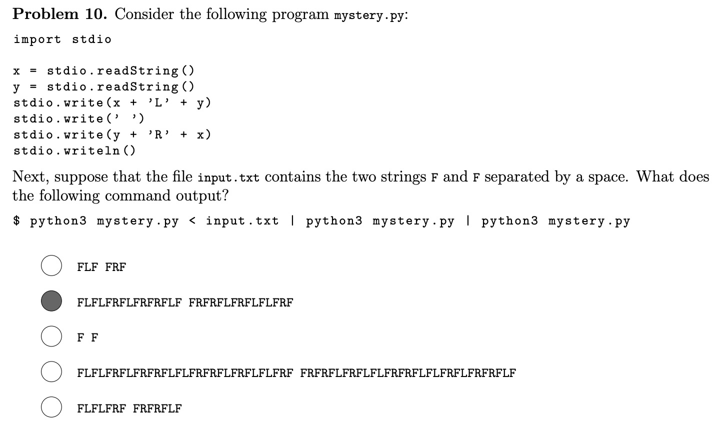 Solved Problem 10 Consider The Following Program 