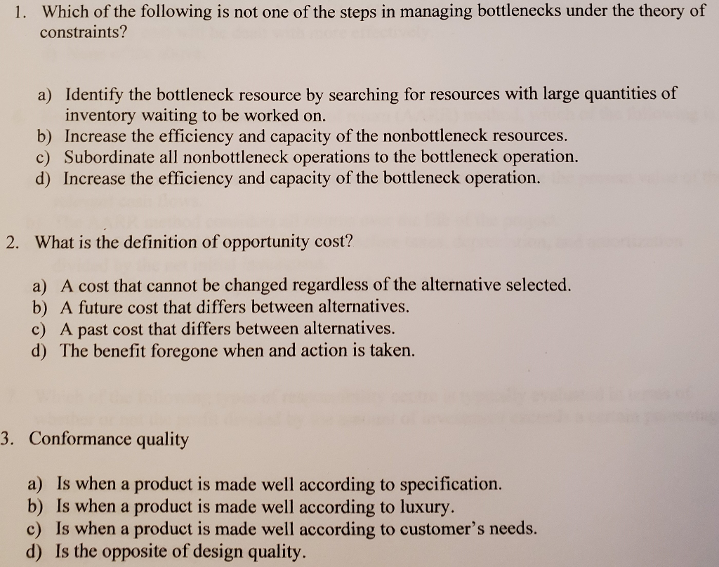 Address Bottlenecks Using Theory Of Constraints