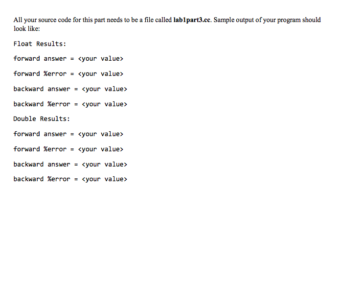 Part 3 Truncation Error 25pts In Numerical 