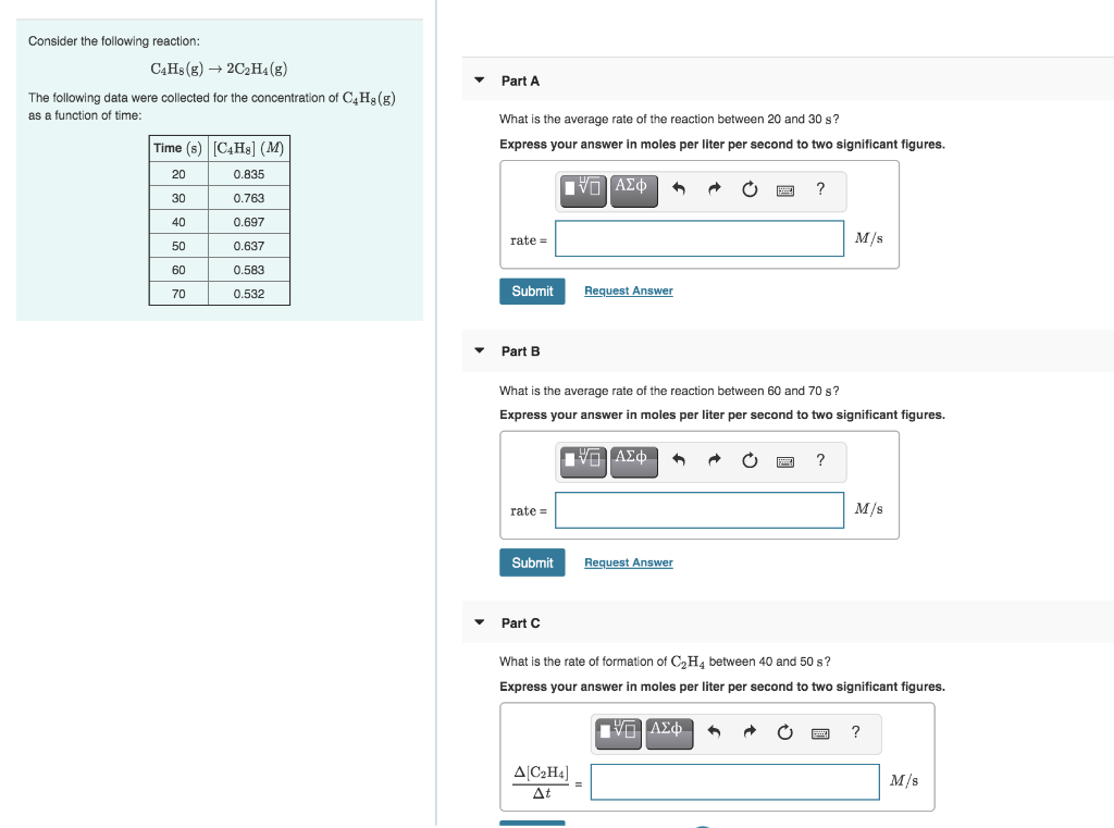 Solved Consider the following reaction: C4H2(g) →2C2H4 (8) | Chegg.com