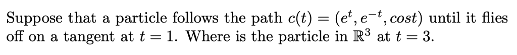 Solved Suppose that a particle follows the path | Chegg.com
