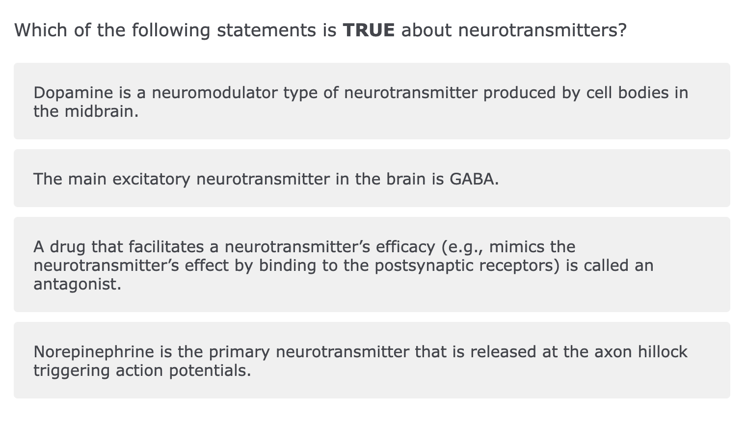 Solved Which of the following statements is TRUE about | Chegg.com