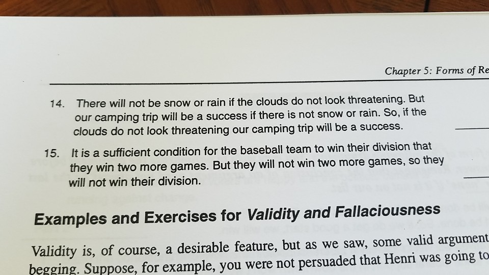 94 The Logic Course: Workbook EXERCISES: FORMS | Chegg.com
