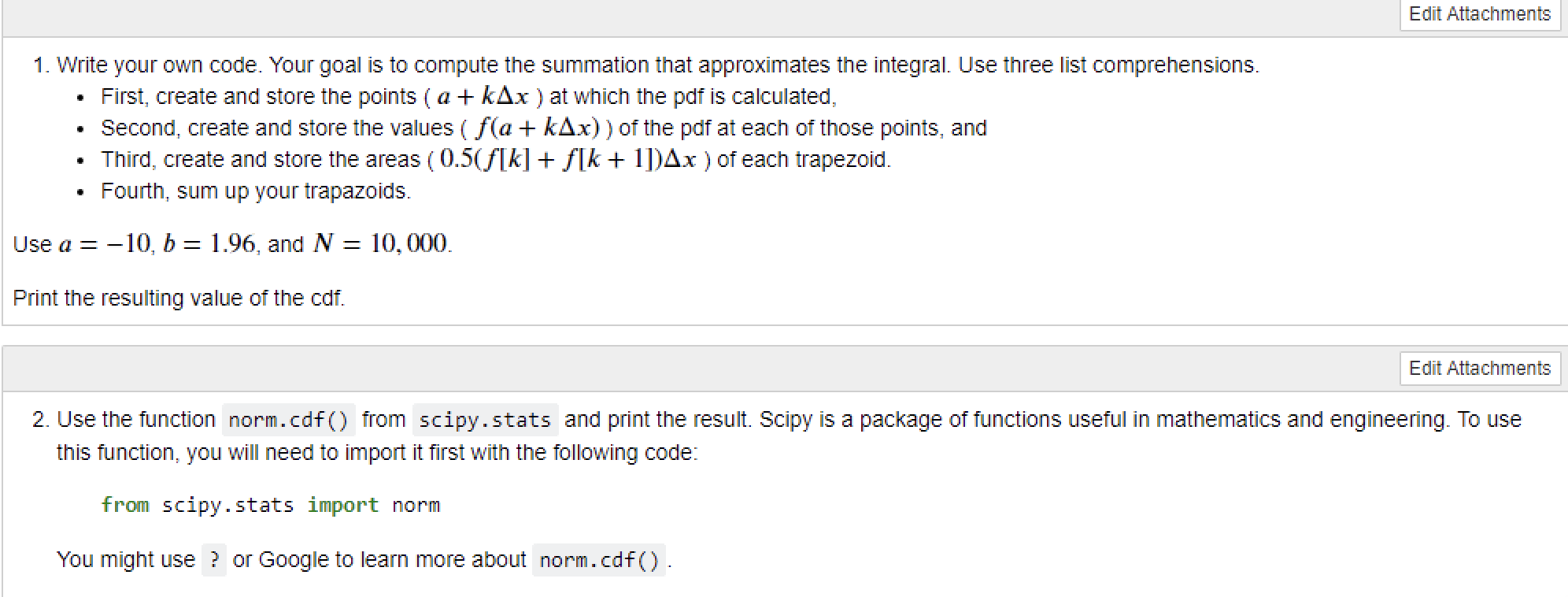 Solved Exercise 4 Numeric Integration Challenging Recall 