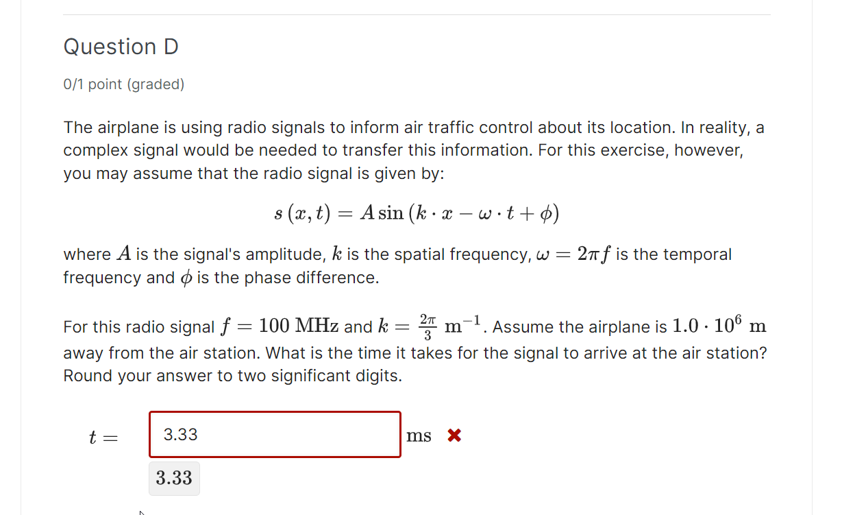 Solved Question D 0/1 point (graded) The airplane is using | Chegg.com