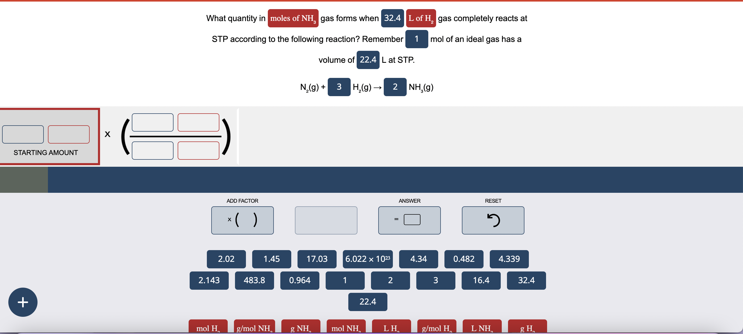 Solved What quantity in STP according to the following | Chegg.com