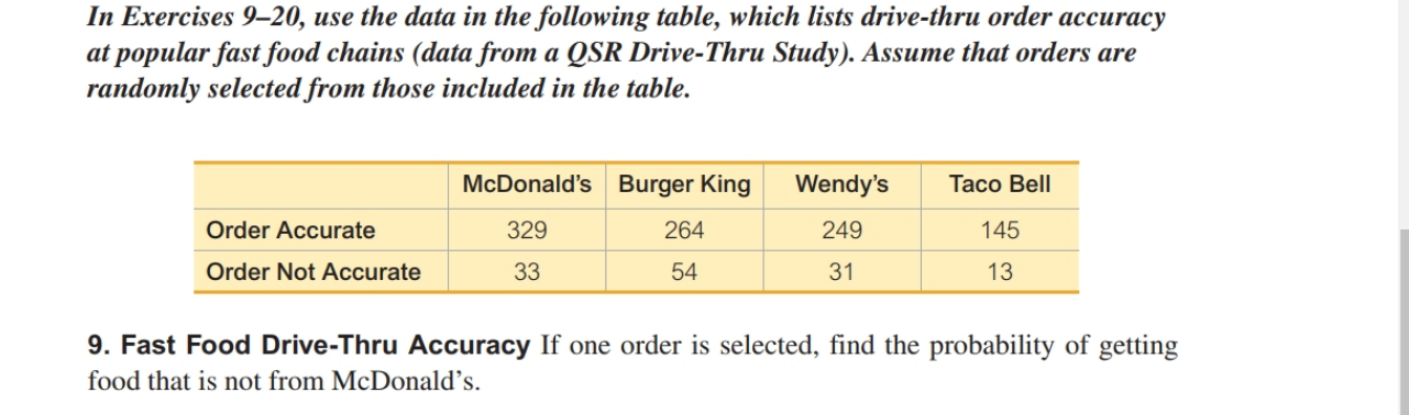 Solved In Exercises 9–20, use the data in the following | Chegg.com