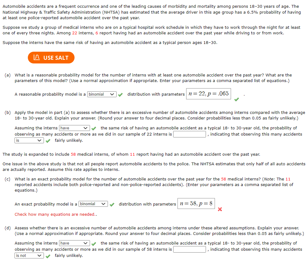 Solved Automobile accidents are a frequent occurrence and | Chegg.com
