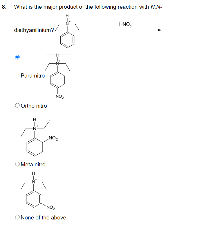 Solved What is the major product of the following reaction | Chegg.com
