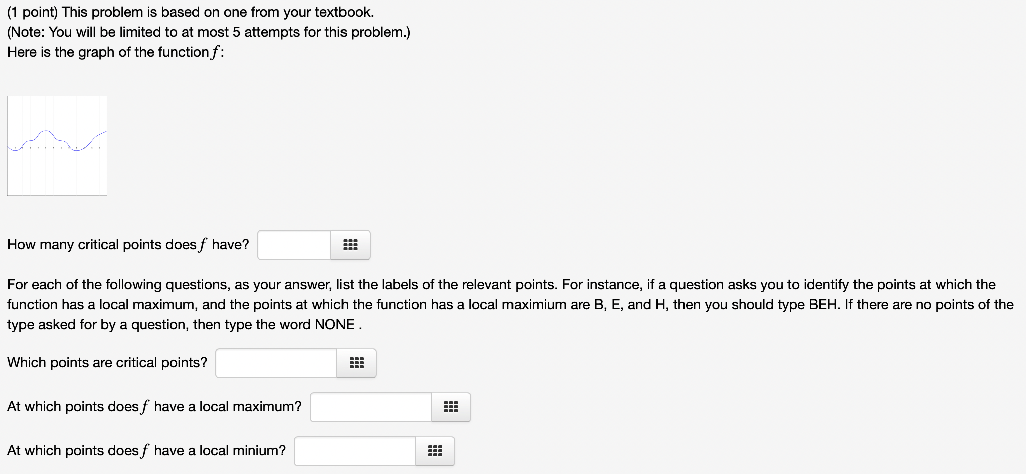 Solved ( 1 point) This problem is based on one from your | Chegg.com