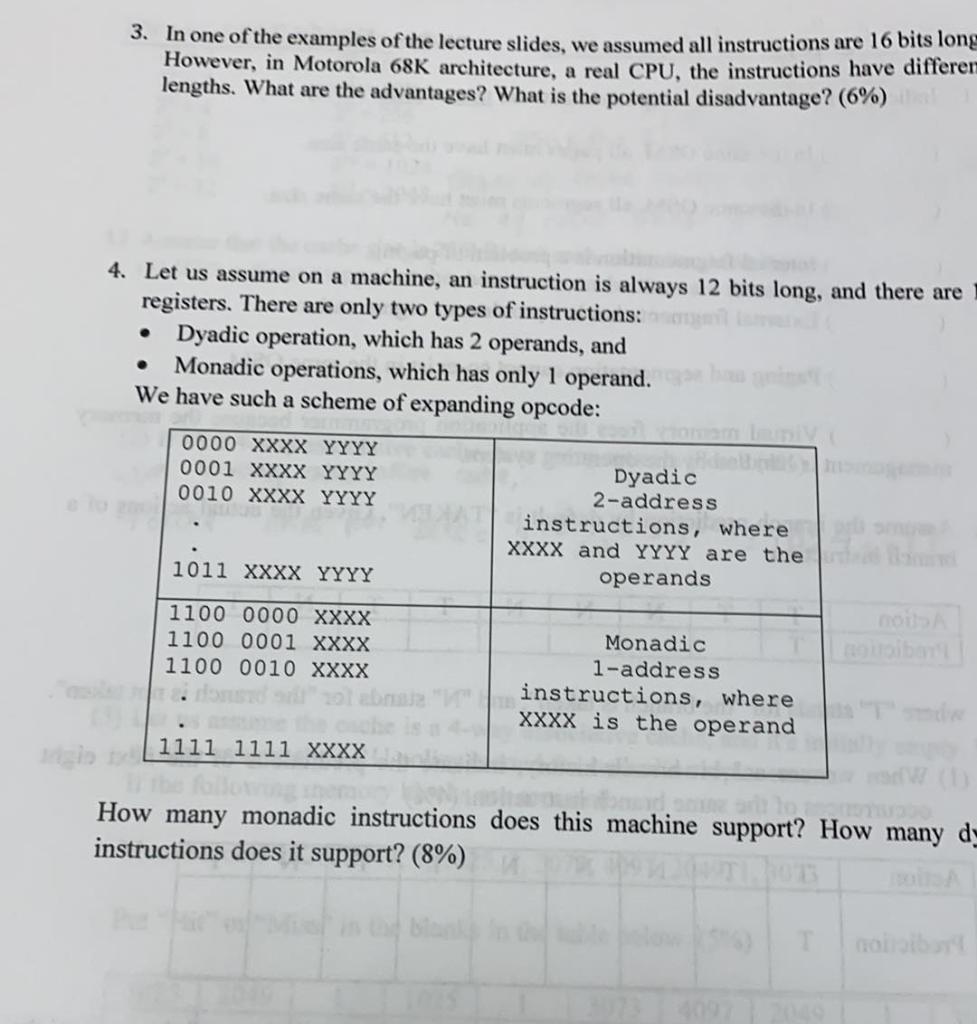 Solved 3. In one of the examples of the lecture slides, we | Chegg.com
