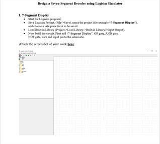 Design a Seven Segmeat Decoder using Logisim | Chegg.com