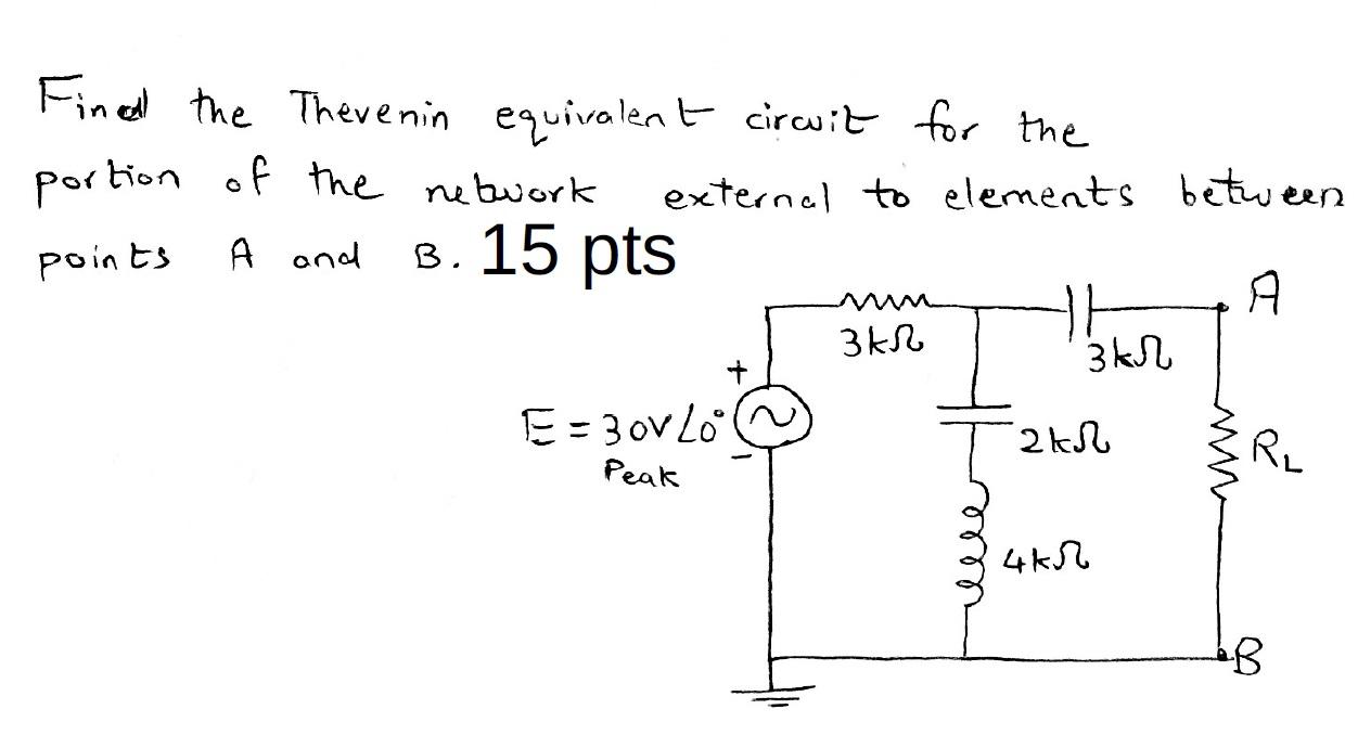 Solved Fined the Thevenin equivalent circuit for the portion | Chegg.com