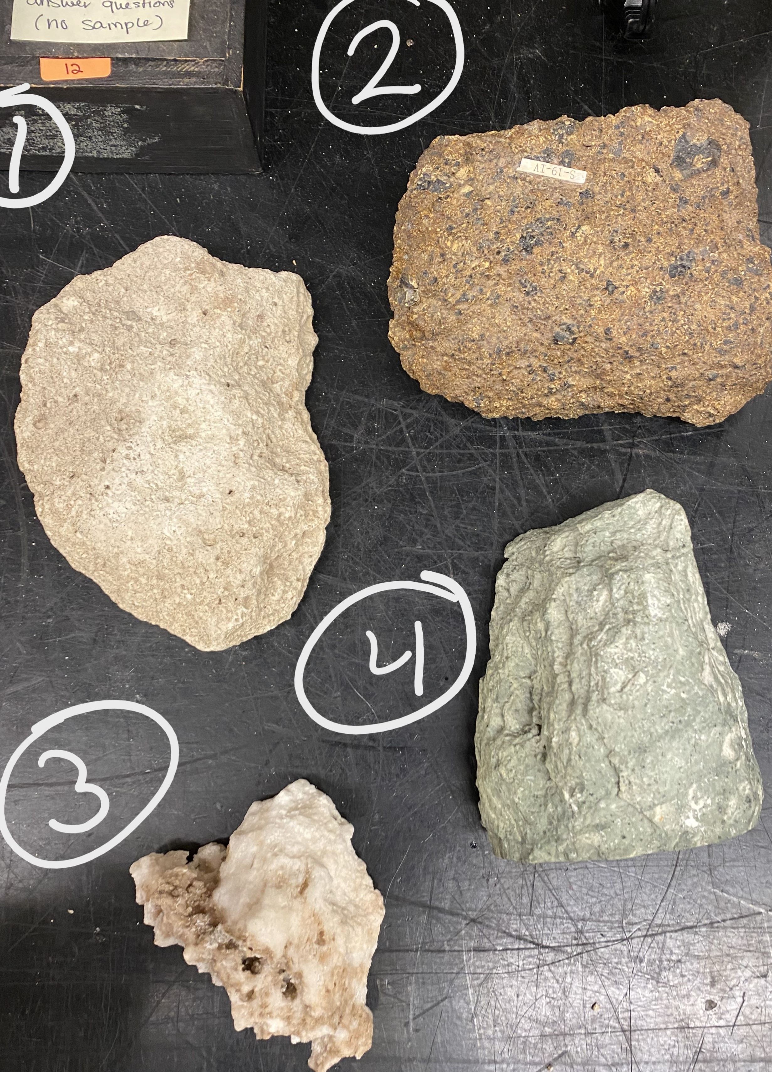 Solved Characterize the 6 rocks samples shown as shield, | Chegg.com
