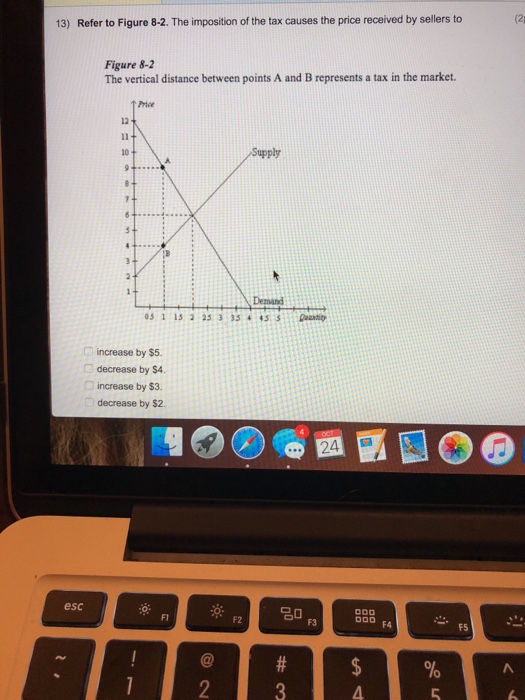 Solved 13) Refer to Figure 8-2. The imposition of the tax | Chegg.com
