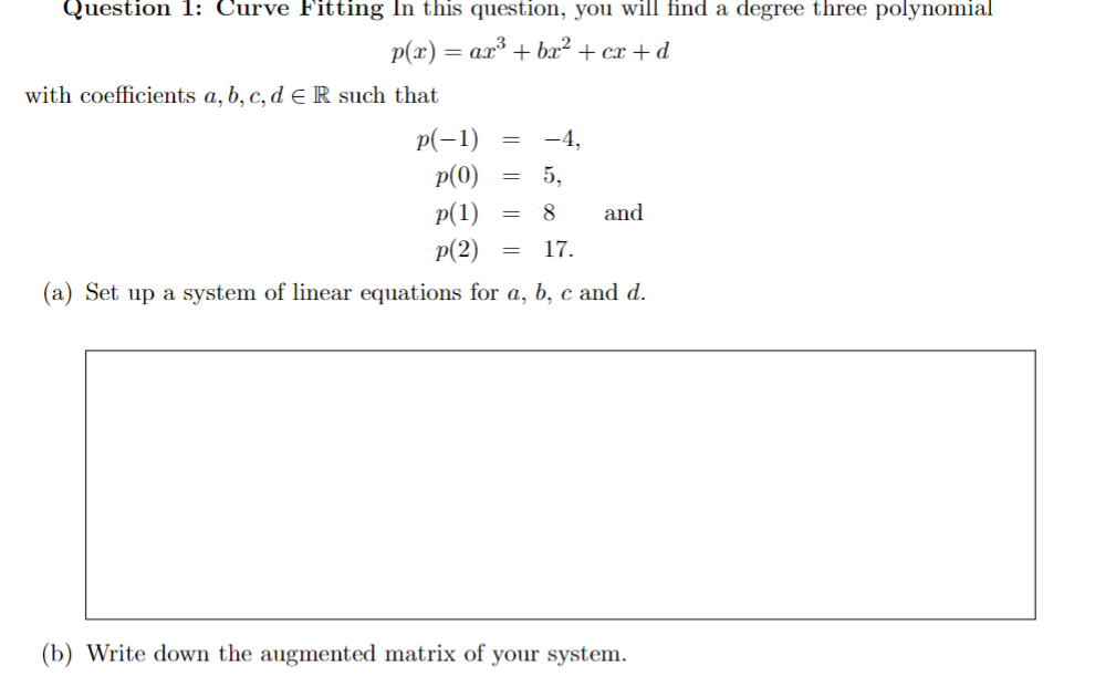 Solved p(x)=ax3+bx2+cx+d with coefficients a,b,c,d∈R such | Chegg.com