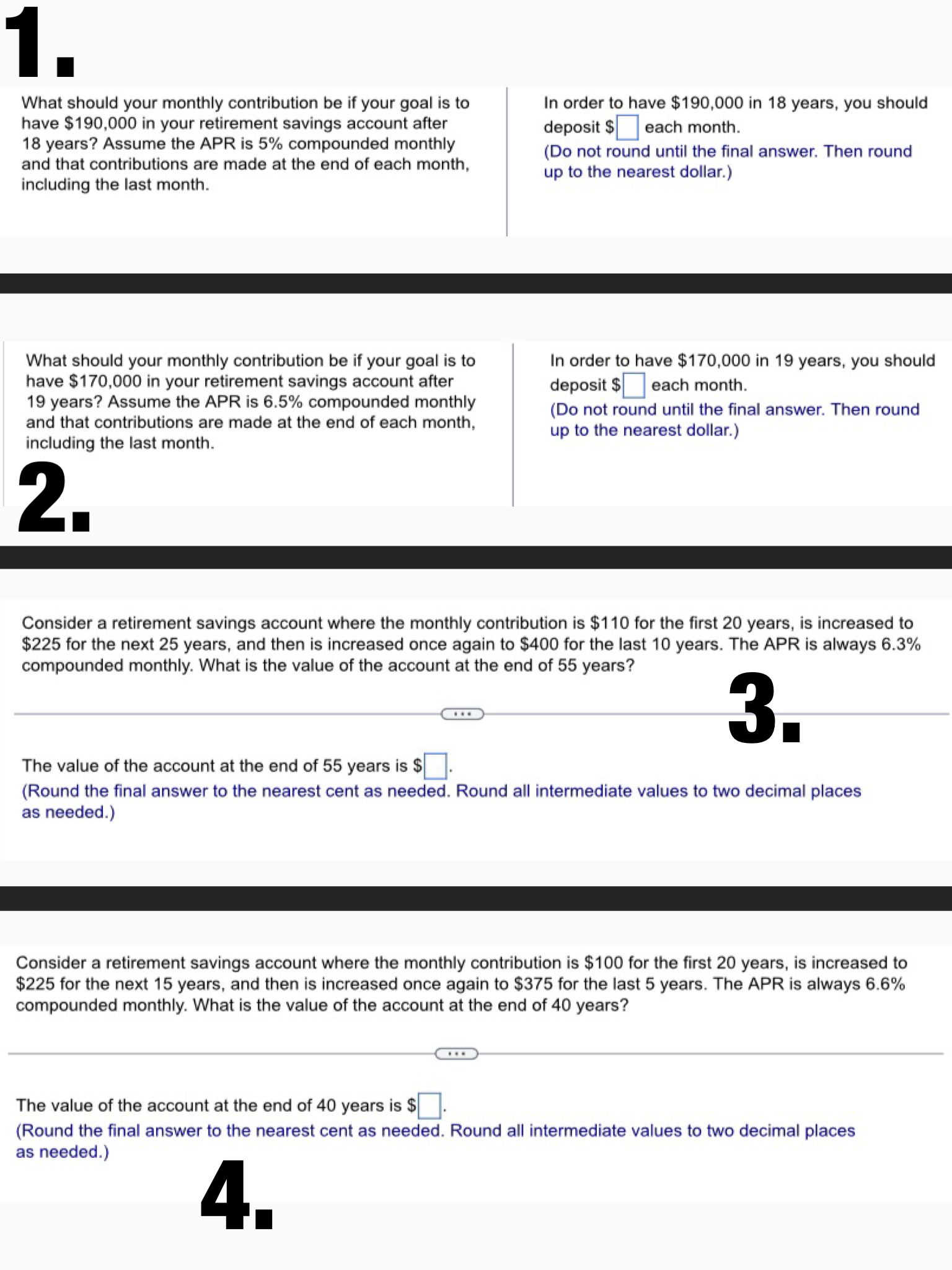 Solved What should your monthly contribution be if your goal | Chegg.com