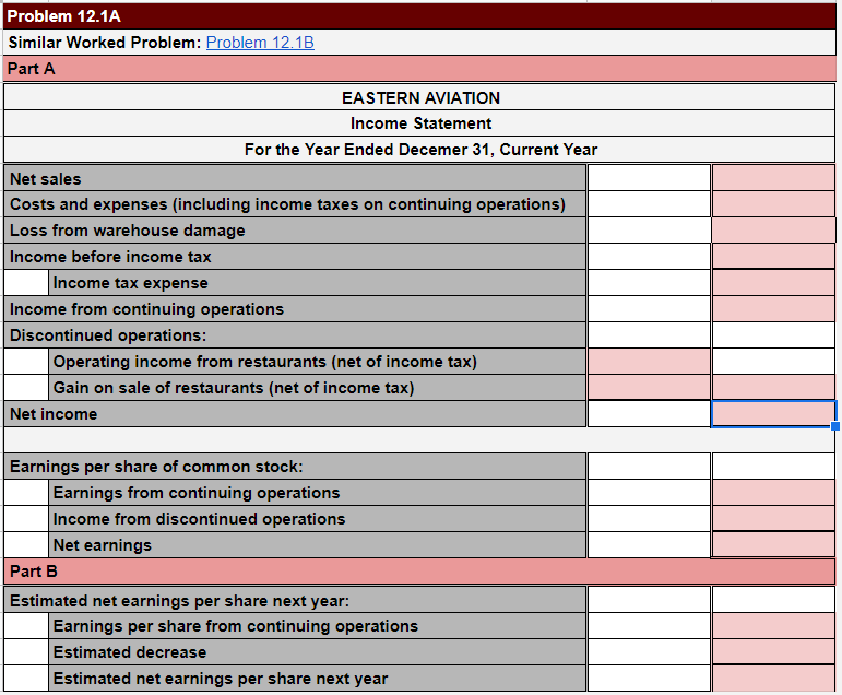 Solved PROBLEM 12.1A Reporting Unusual Events; Using | Chegg.com
