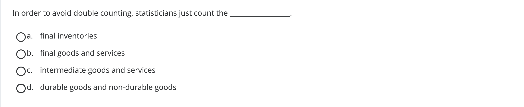 Solved In order to avoid double counting, statisticians just | Chegg.com